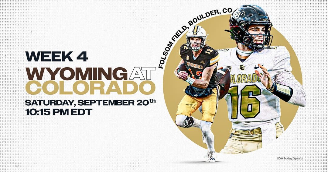 Colorado vs. Wyoming: Game Day Guide for Week 4 Showdown