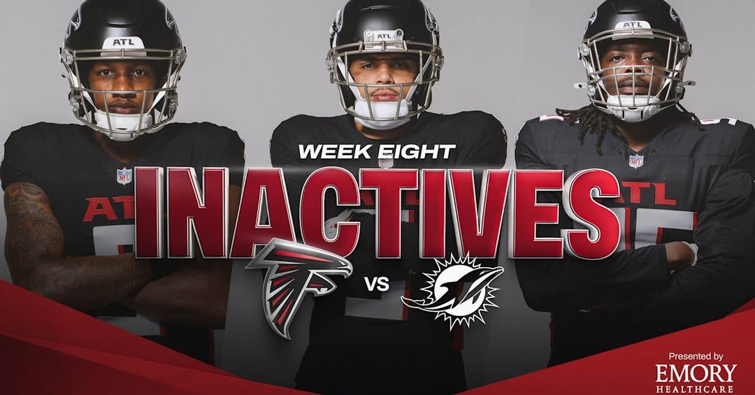 Falcons Depth Chart: Key Updates Ahead of Game Against Dolphins