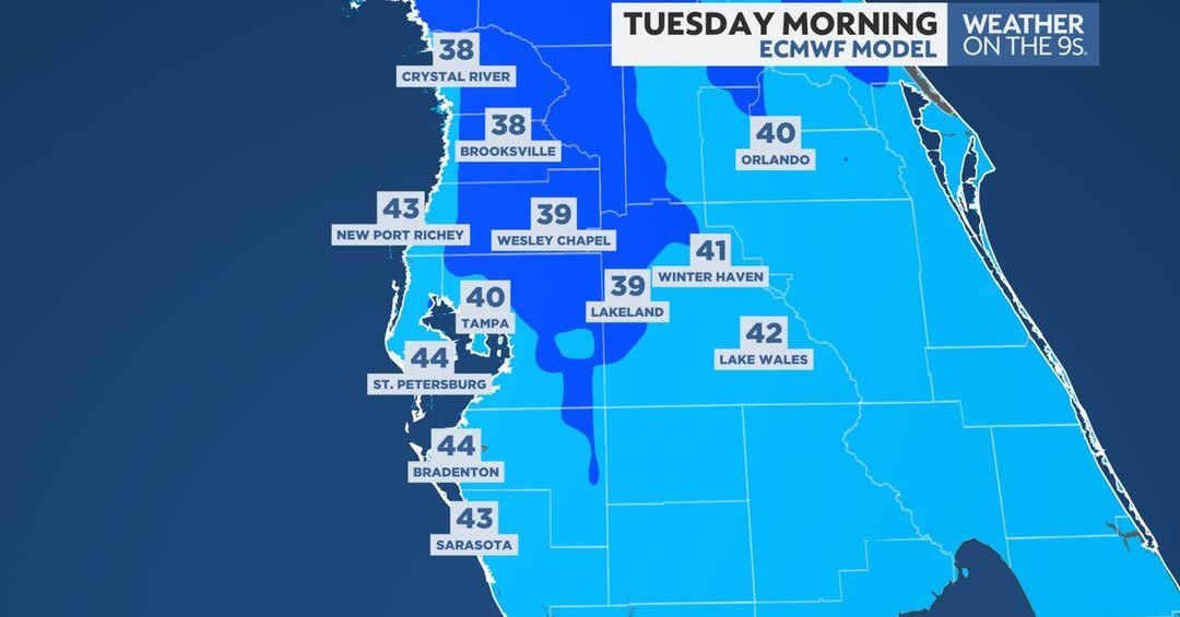 Near Record Cold Weather Hits Orlando: What to Expect